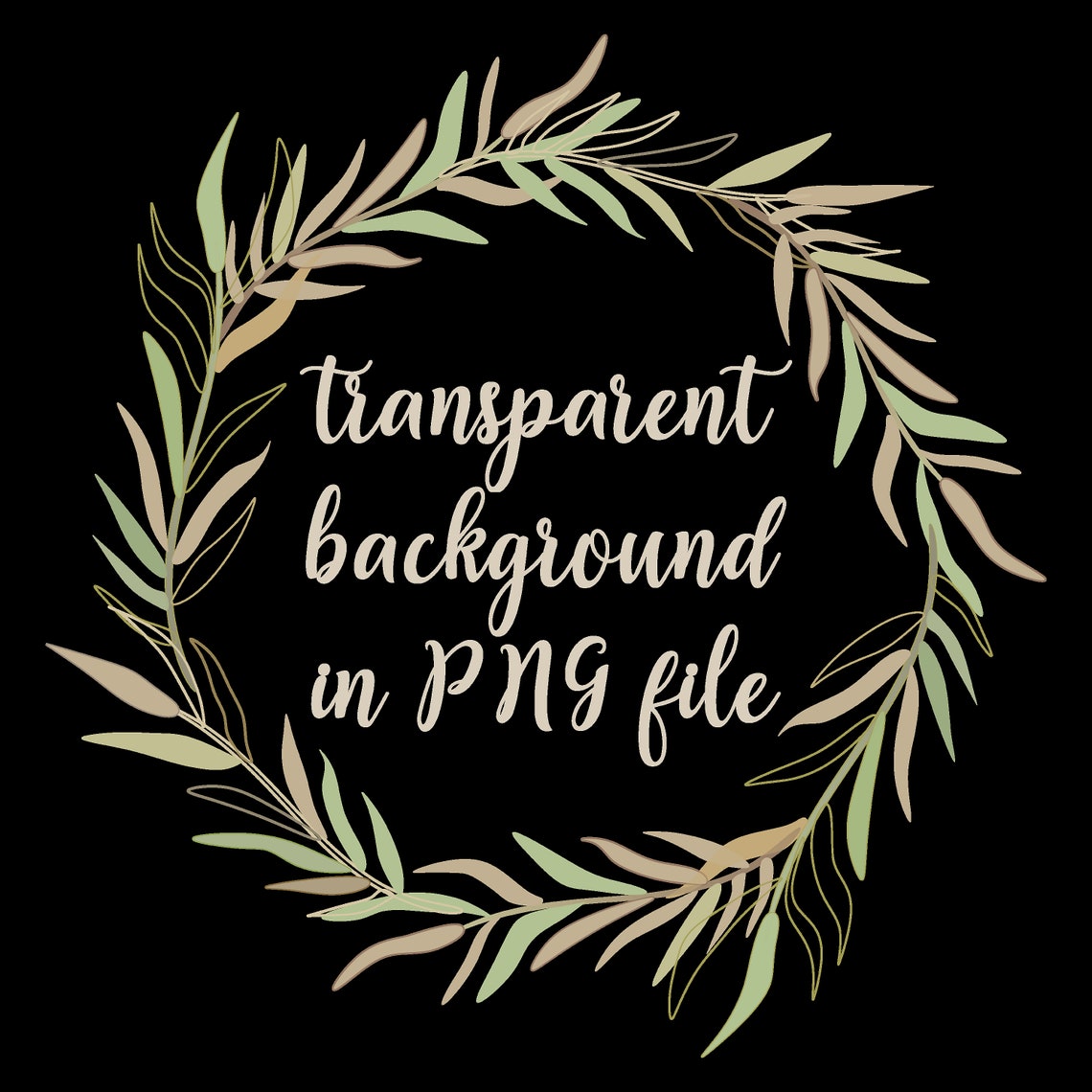 Floral Frame SVG PNG, Frame Leaves Svg, Leaves Circle PNG, Gold Frame ...