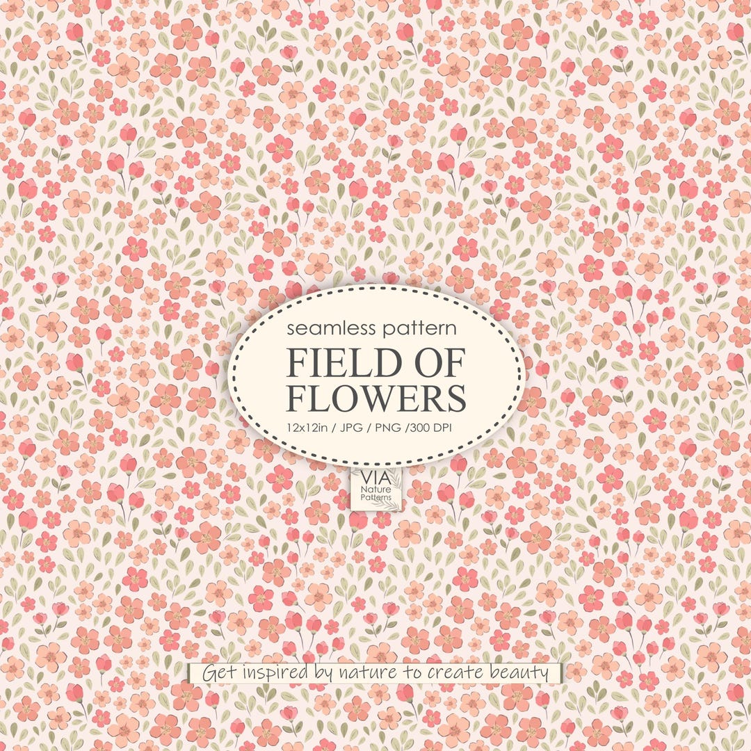 Delicate Floral Seamless Pattern for Fabric, Wildflowers| Design ...