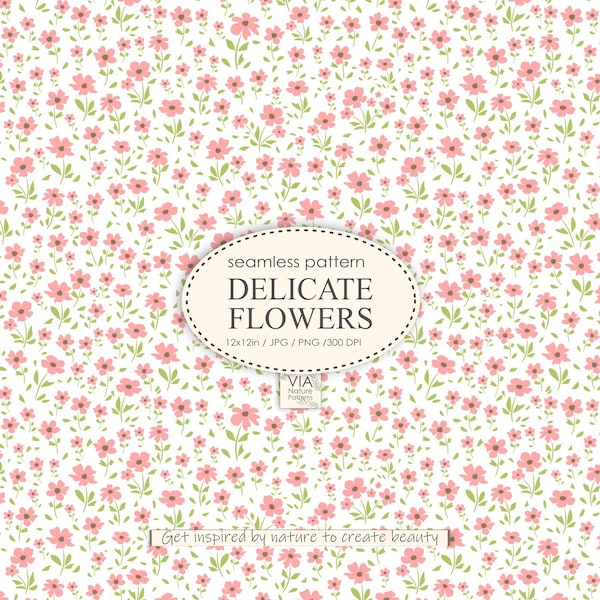 Ditsy Floral Wallpaper - Etsy