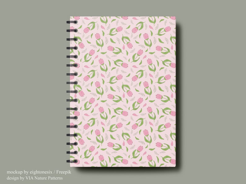 Summer Floral DIGITAL PAPERS | Design Fabric | Tulips, Roses, Dots ...