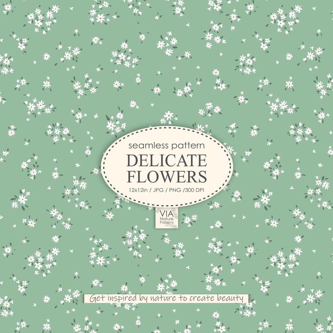 Ditsy Floral Seamless Pattern, Wildflowers for Fabric, Liberty Ditsy ...