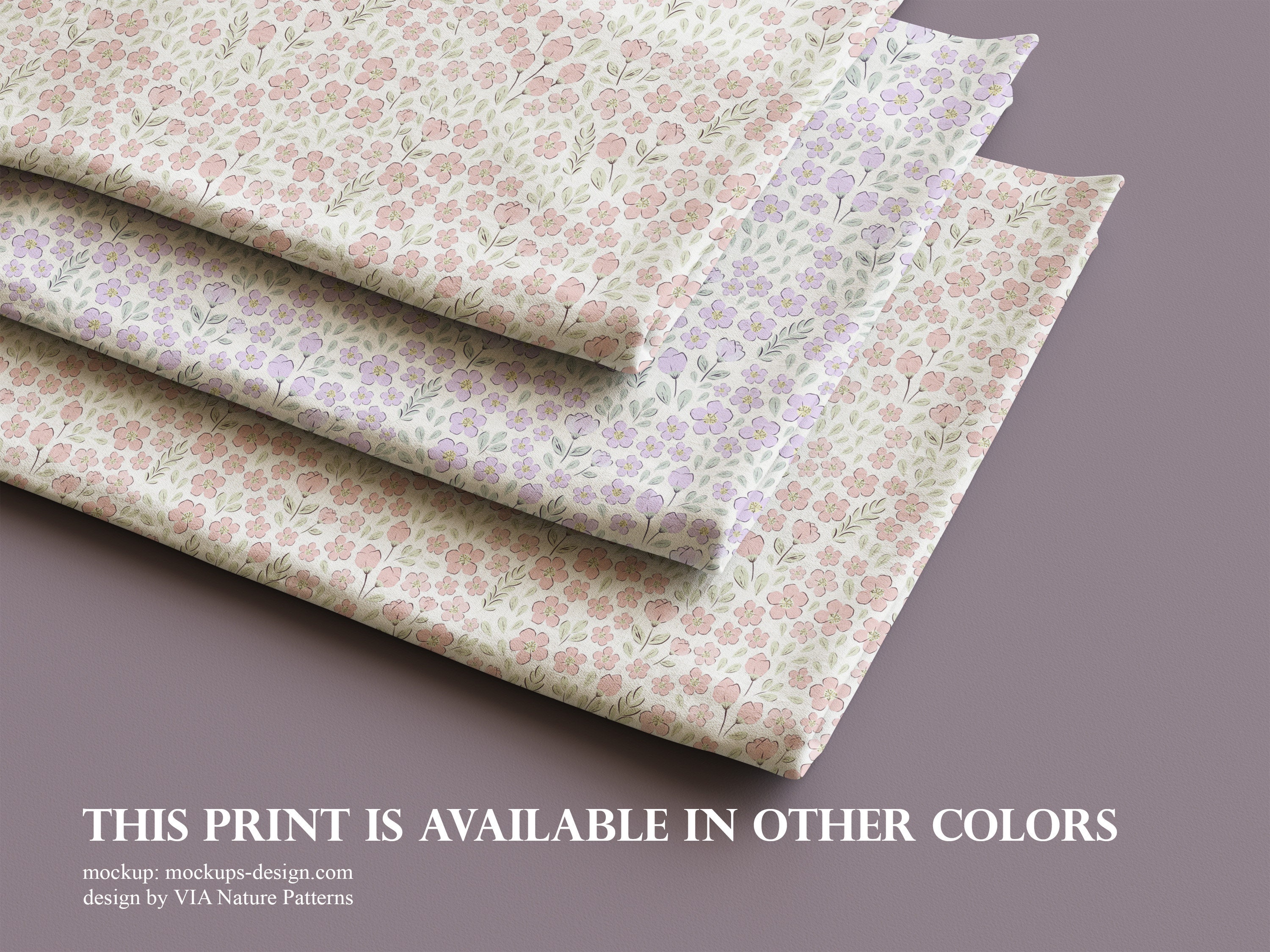 Ditsy Floral Seamless Pattern for Fabric Sublimation Pink Tiny Flowers ...