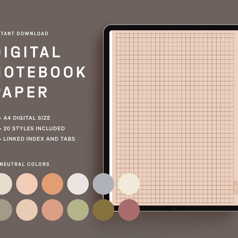 Digital Notebook Paper - Etsy