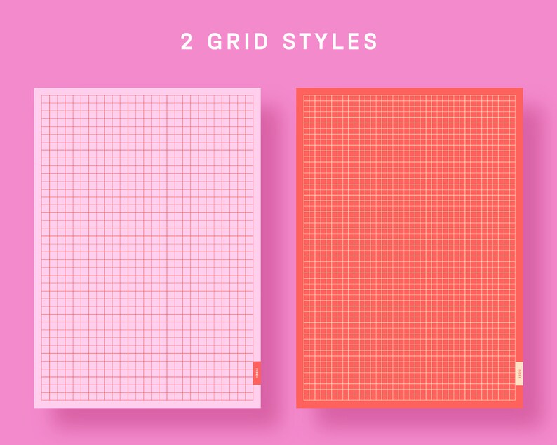 Bright Colorful Digital Notebook Paper: 20 Styles (digital Download) - Etsy