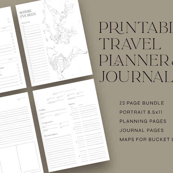 Travel Printable - Etsy