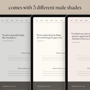 Digital Gratitude Journal: 5-minute Minimalist Affirmations (PDF) - Etsy