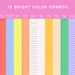 Bright Colorful Digital Notebook Paper: 20 Styles (digital Download) - Etsy