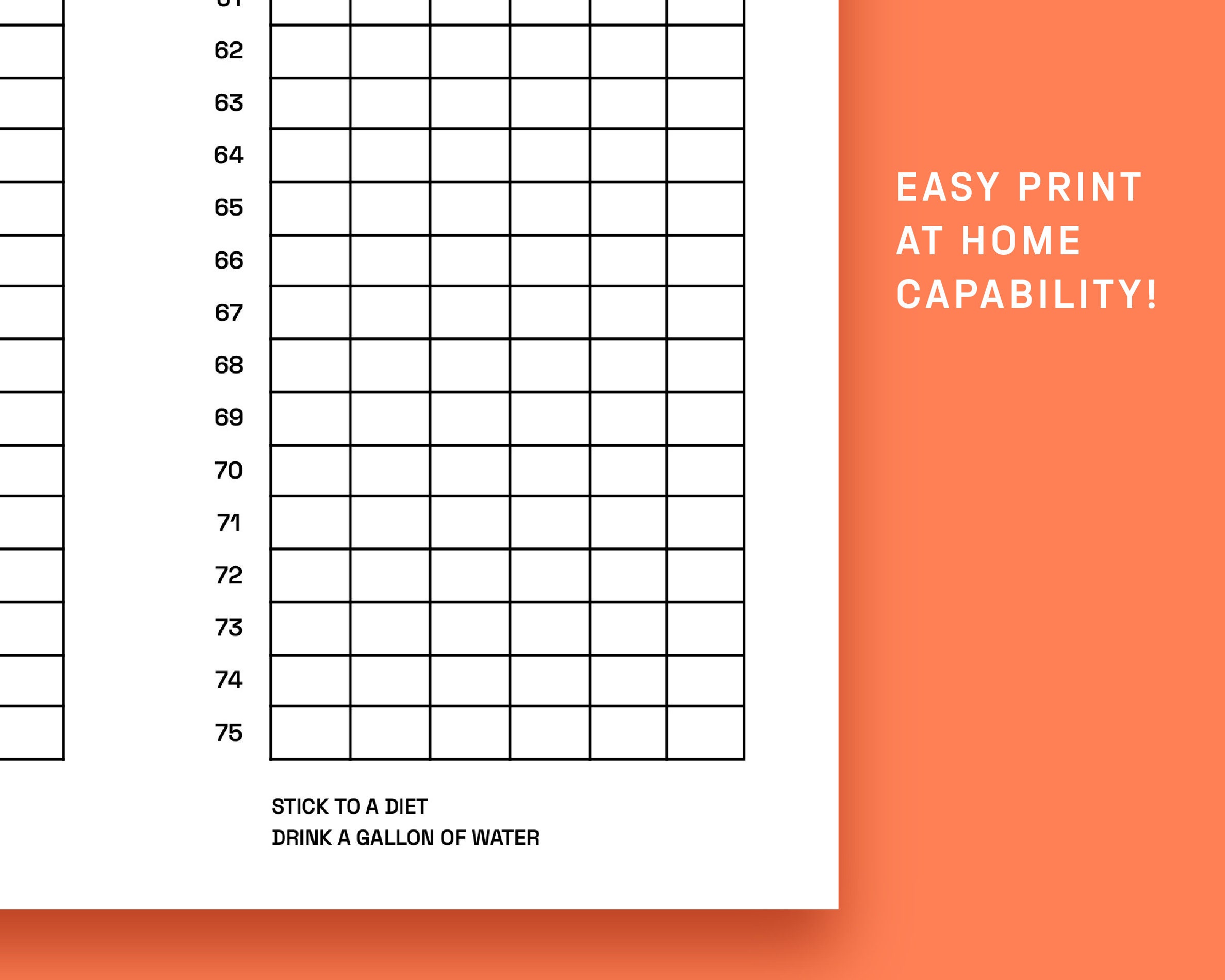 75 Hard Tracker Editable Template Minimalist 75 Hard - Etsy Canada