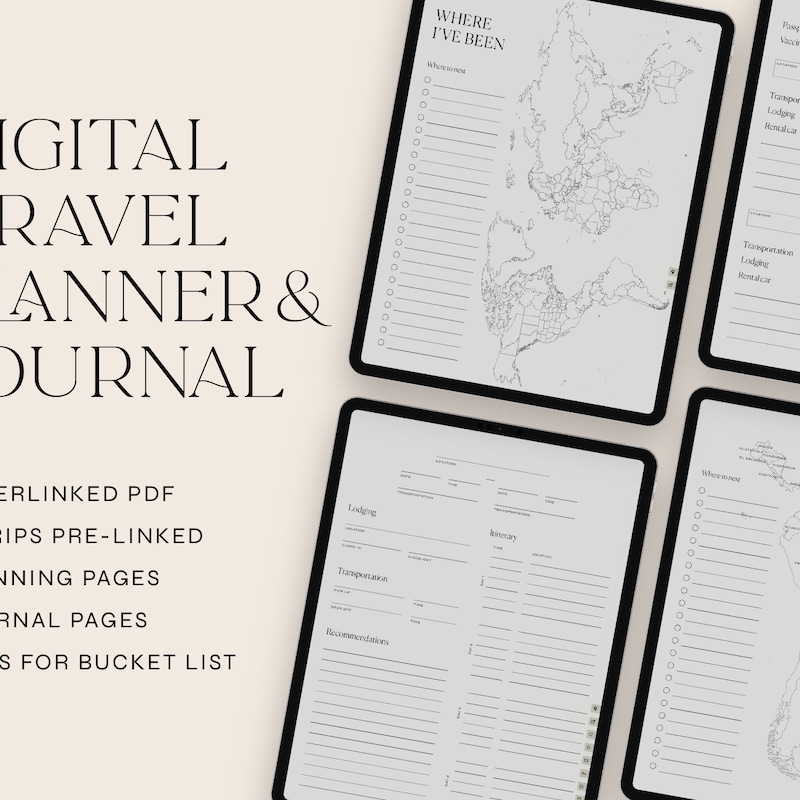 Travel Journal - Etsy