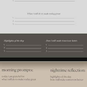 Gratitude Journal Digital, 5 Minute Gratitude Journal Minimalist ...