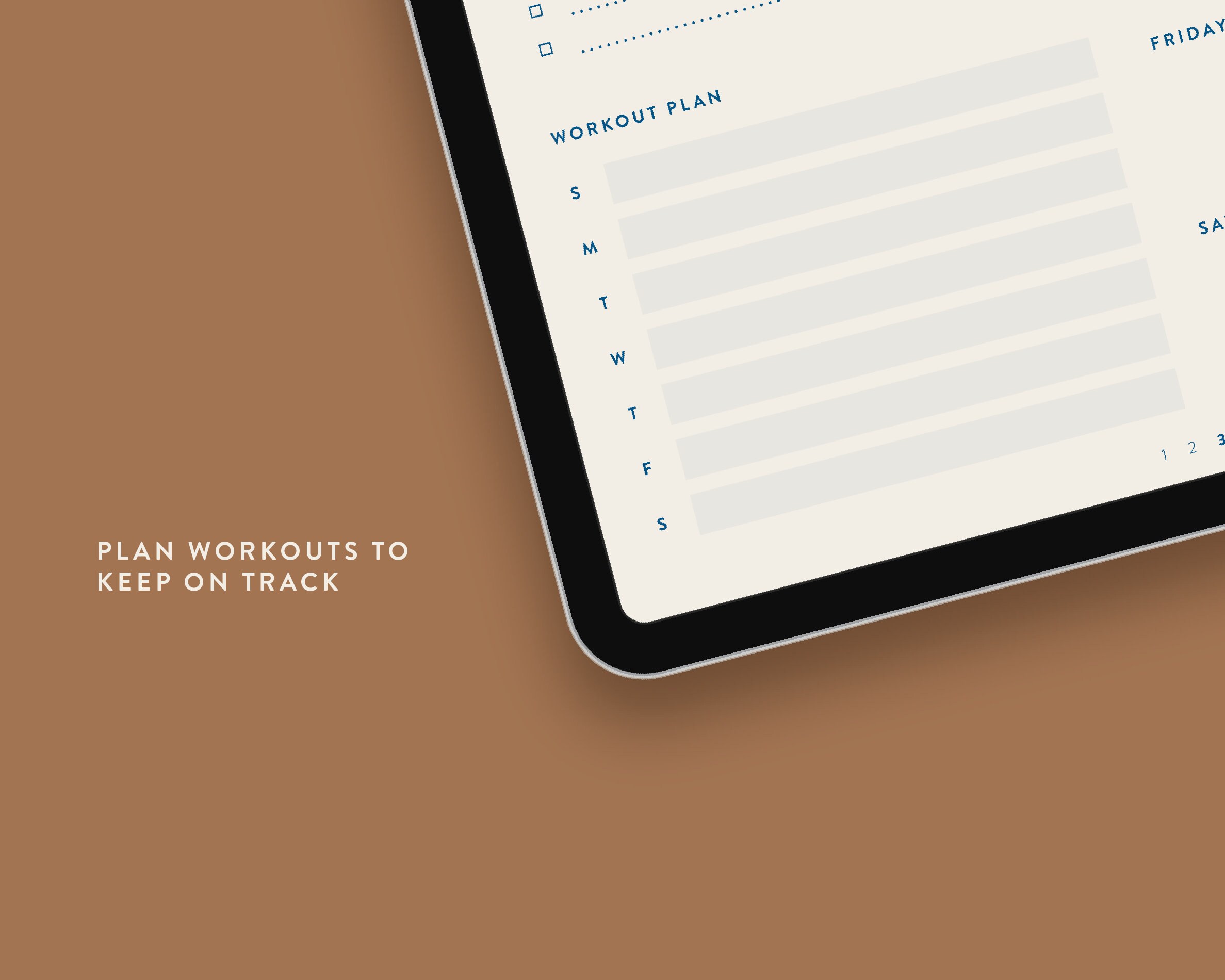 Minimalist Digital Weekly Planner, iPad Week Planner, Tablet Planner ...