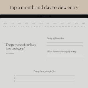 Digital Gratitude Journal: 5-minute Minimalist Affirmations (PDF) - Etsy