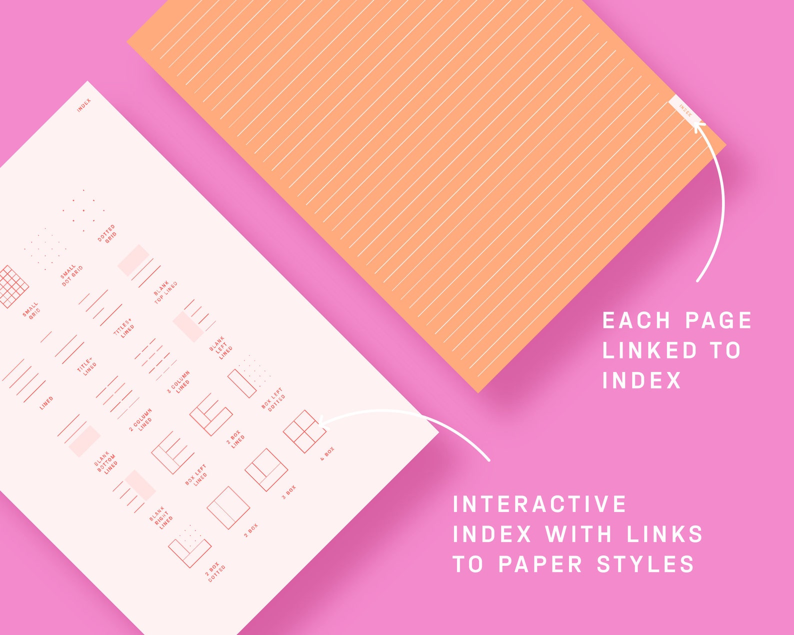 Bright Colorful Digital Notebook Paper: 20 Styles (digital Download) - Etsy