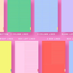Bright Colorful Digital Notebook Paper: 20 Styles (digital Download) - Etsy
