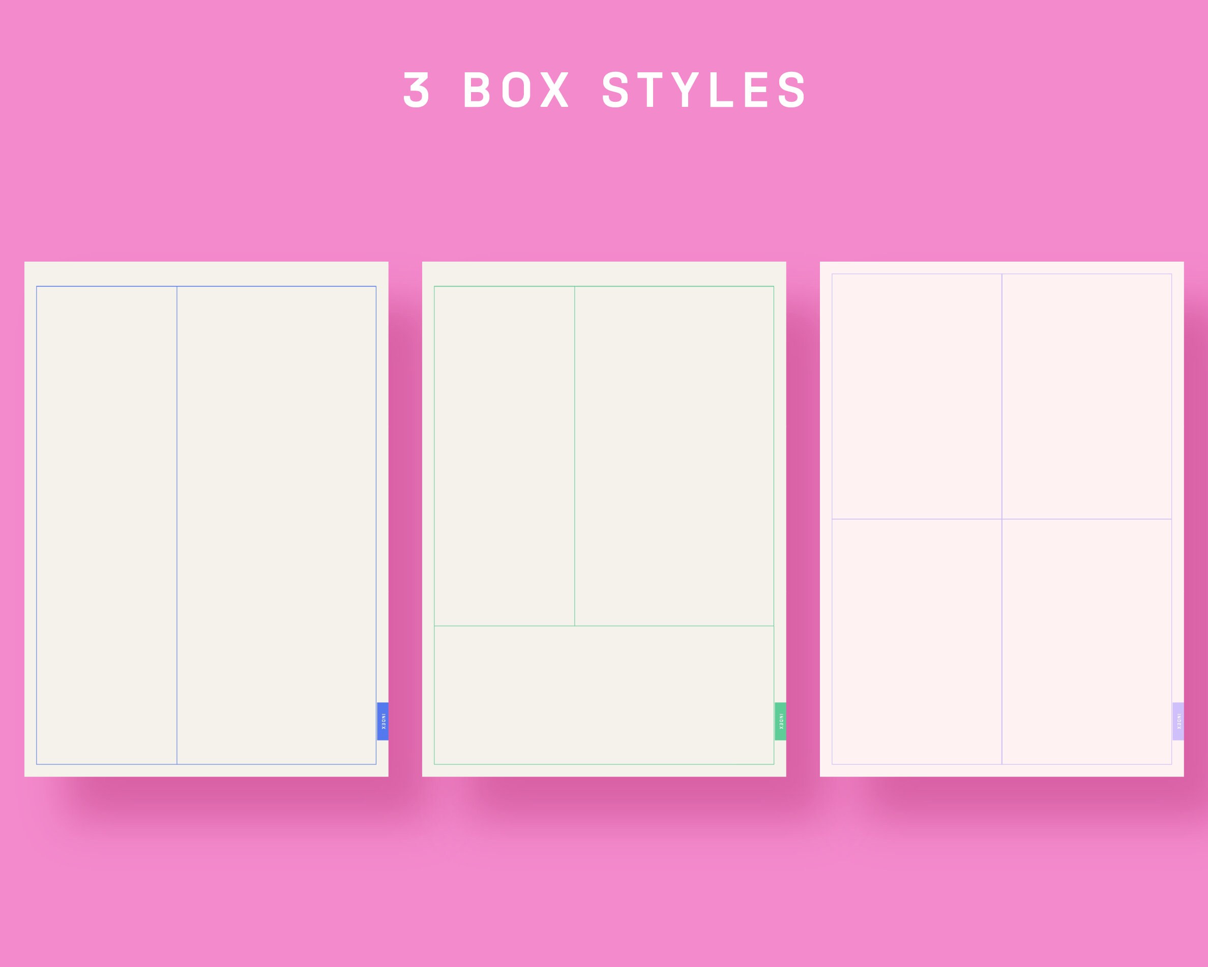 Bright Colorful Digital Notebook Paper: 20 Styles (digital Download) - Etsy