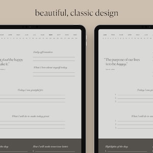 Digital Gratitude Journal: 5-minute Minimalist Affirmations (PDF) - Etsy