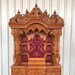 Teak Wood Temple for Home Large Wooden Mandir Open Pooja Ghar Indian ...