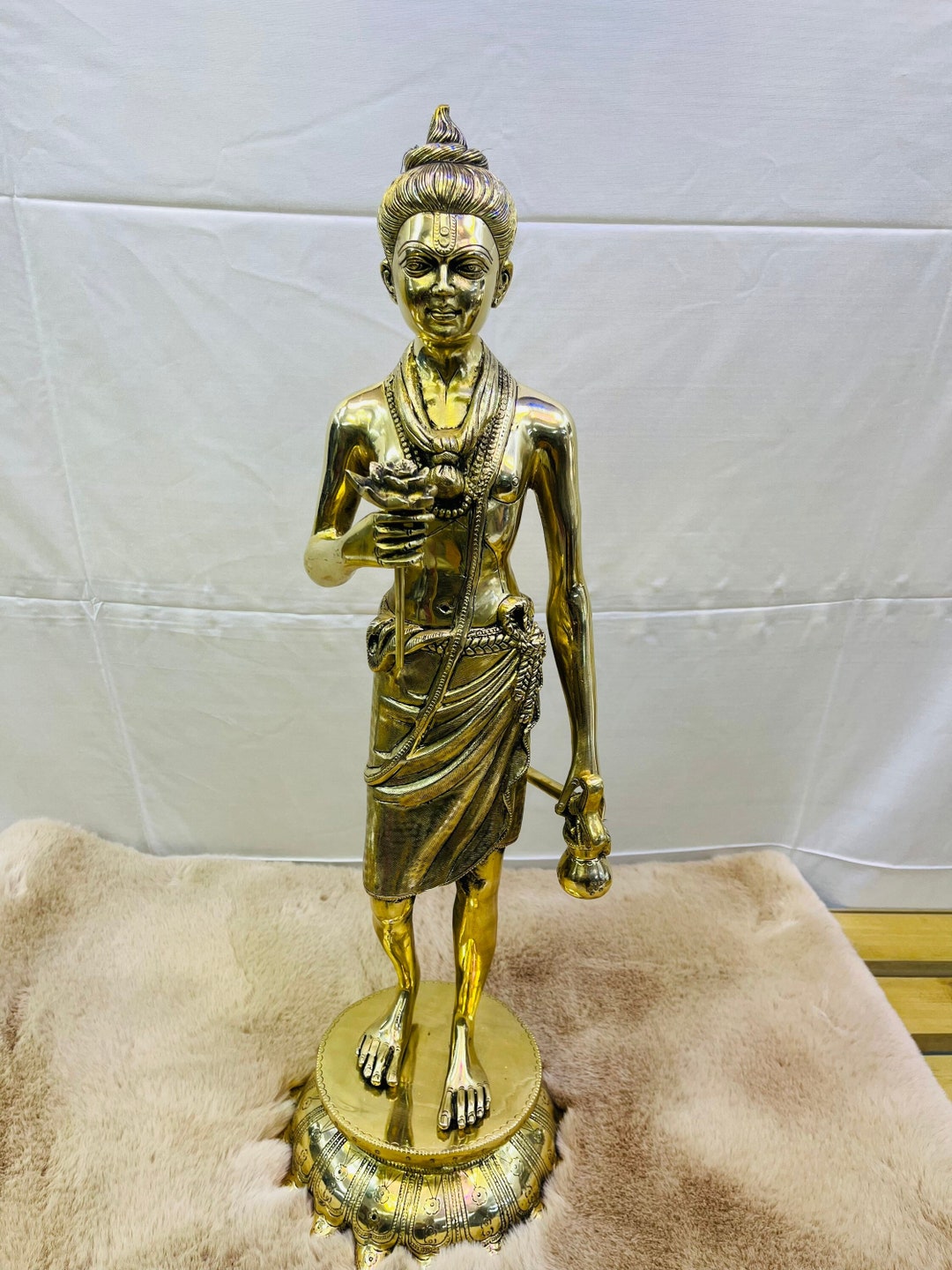 Brass Neelkanth Varni Idol for Home Tample,gold Neelkanth Varni Statue ...