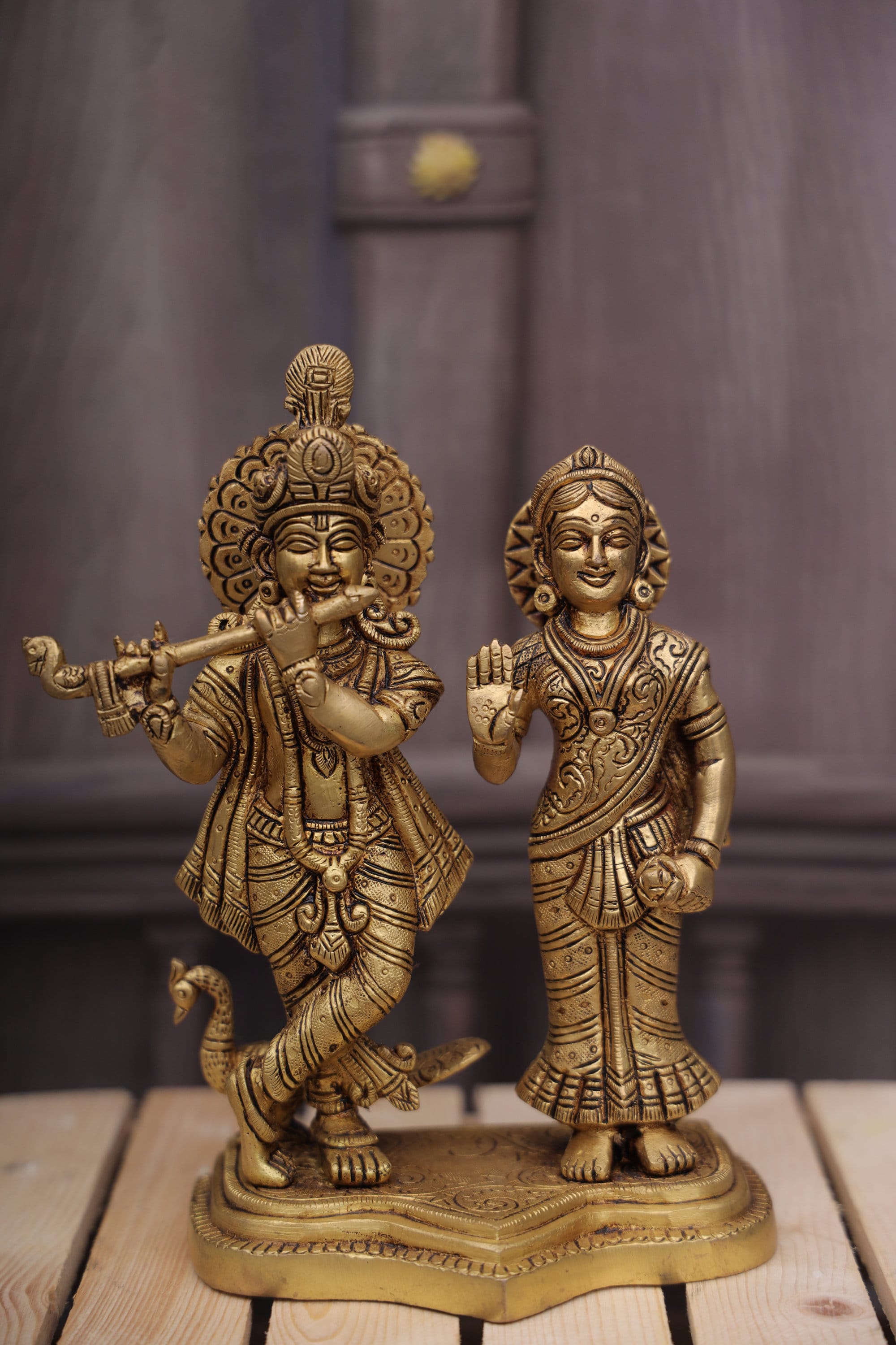 Lord Radha Krishna Couple Bhagwan Large Statue Sculpture Murti for Home ...