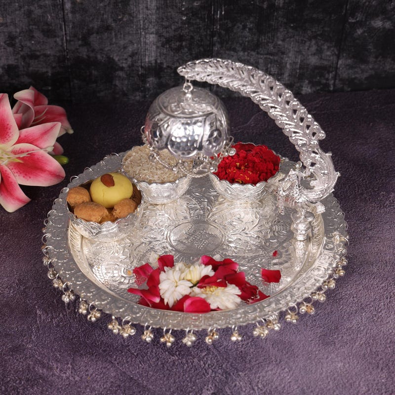 Aarti Thali German Silver - Etsy