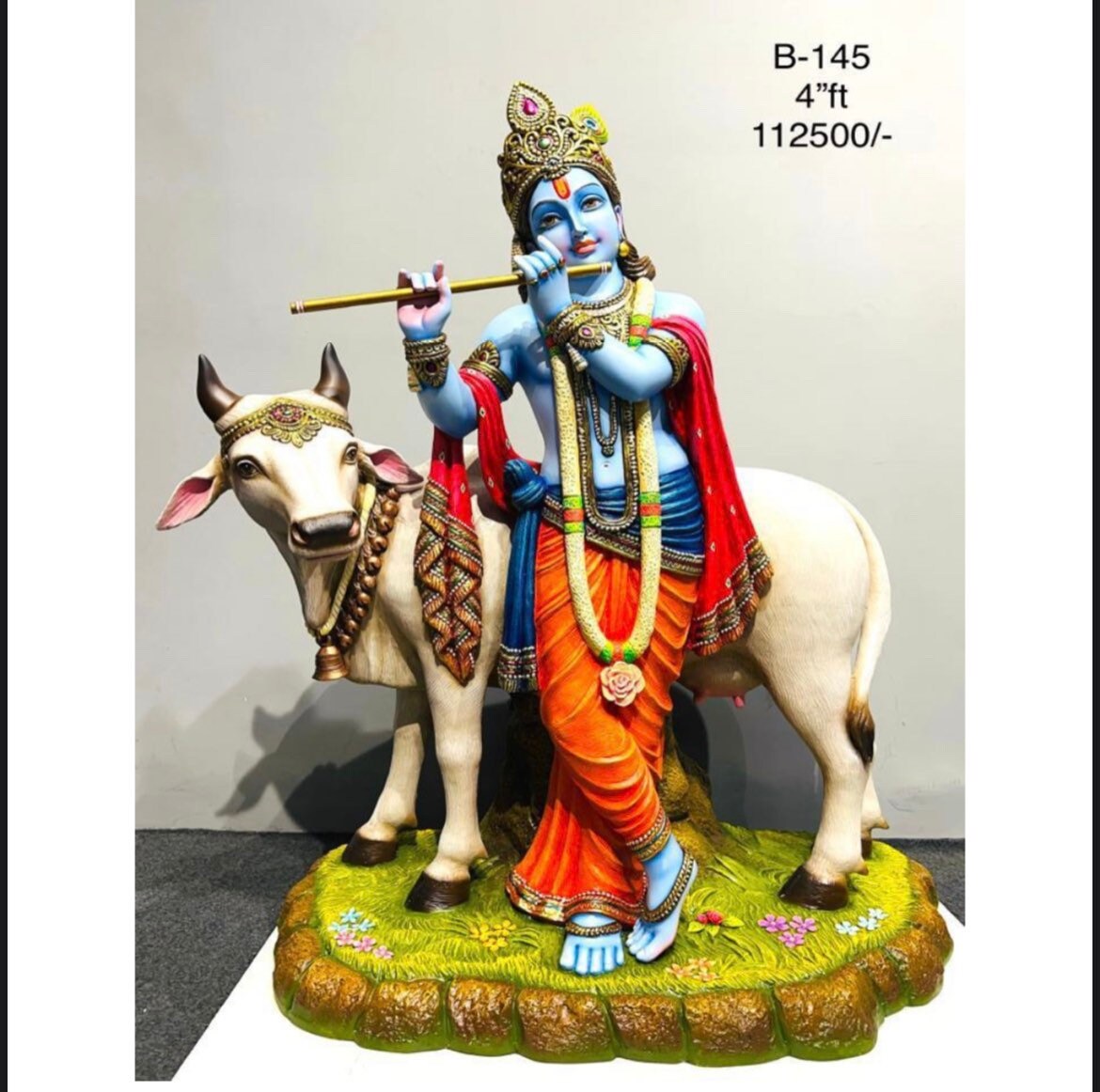 Shri Krishna With Cow