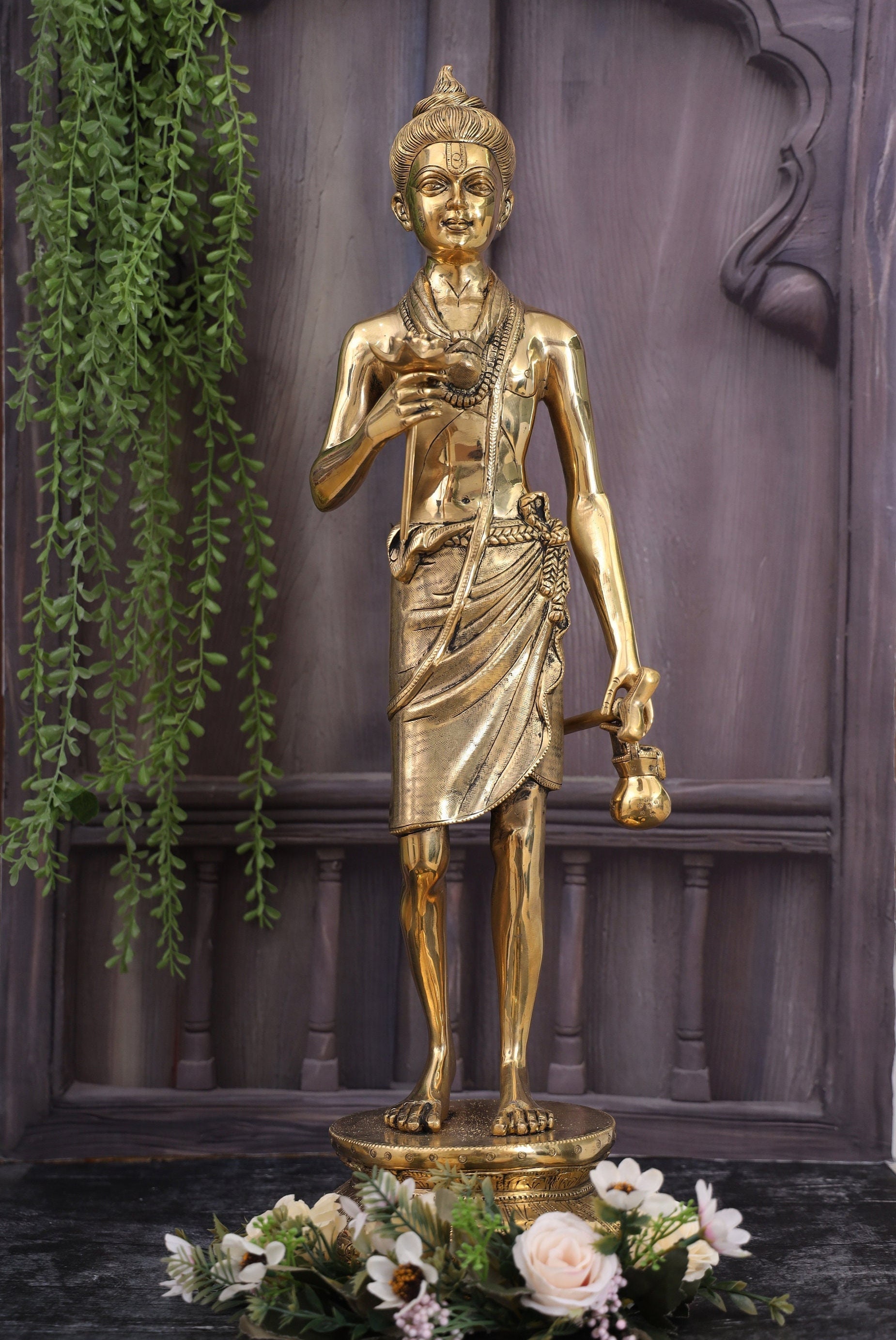 Nilkanth Varni Idol, Hindu Lord Sahajanand Swami Statue - NILKANTH VARNI Swaminarayan Brass,baps ...