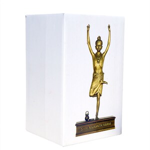 Neelkanth Varni Golden Brass Idol for Home Tample,swaminarayan Statues ...