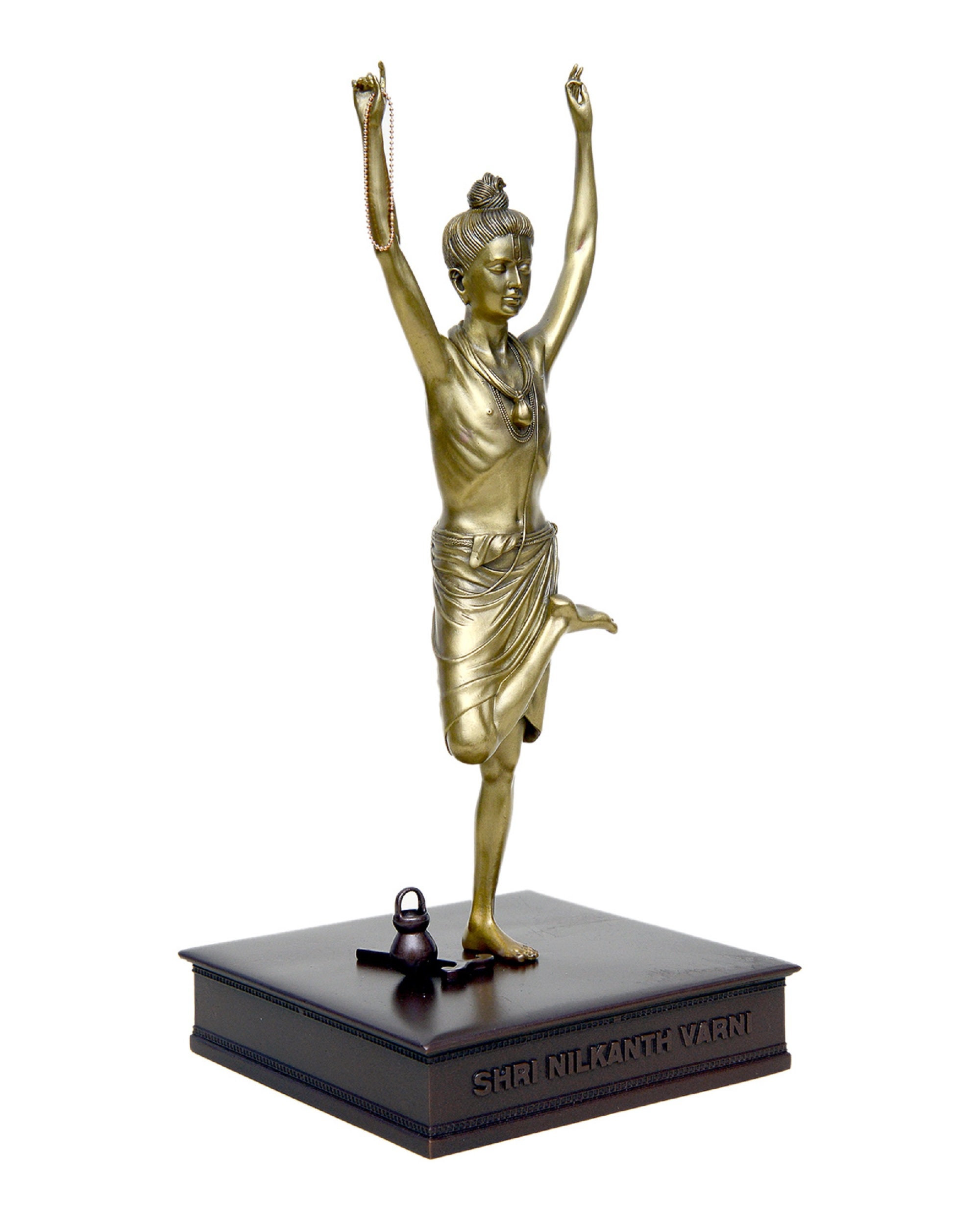 Neelkanth Varni Golden Brass Idol For Home Tampleswaminarayan Etsy