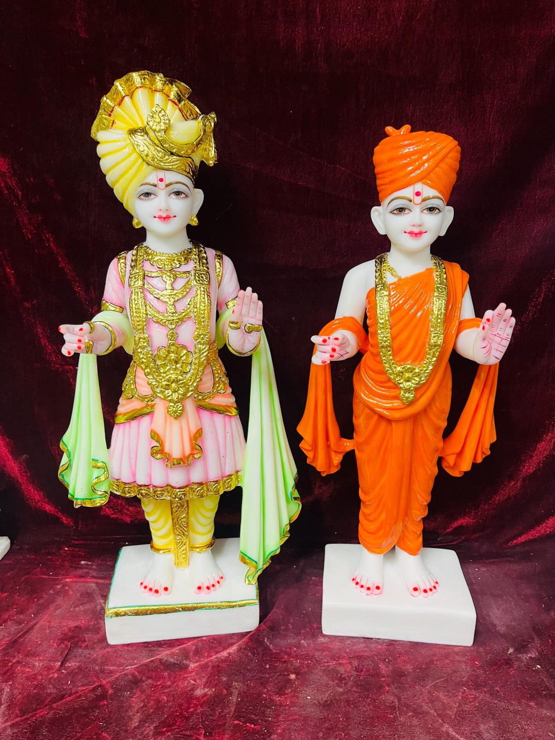 Swaminarayan Akshar Purushottam Statue,aksharpurushottam Murti 24 Inch ...