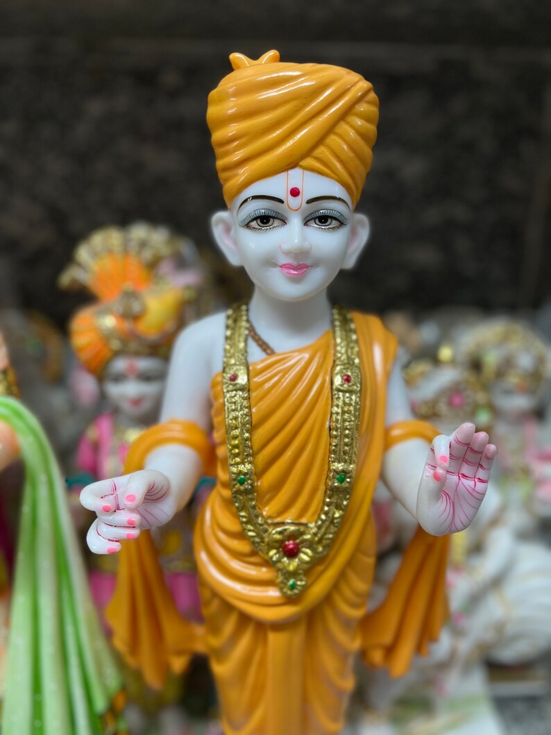 Swaminarayan Statue - Culture Marble Akshar Purshottam Figurine ...