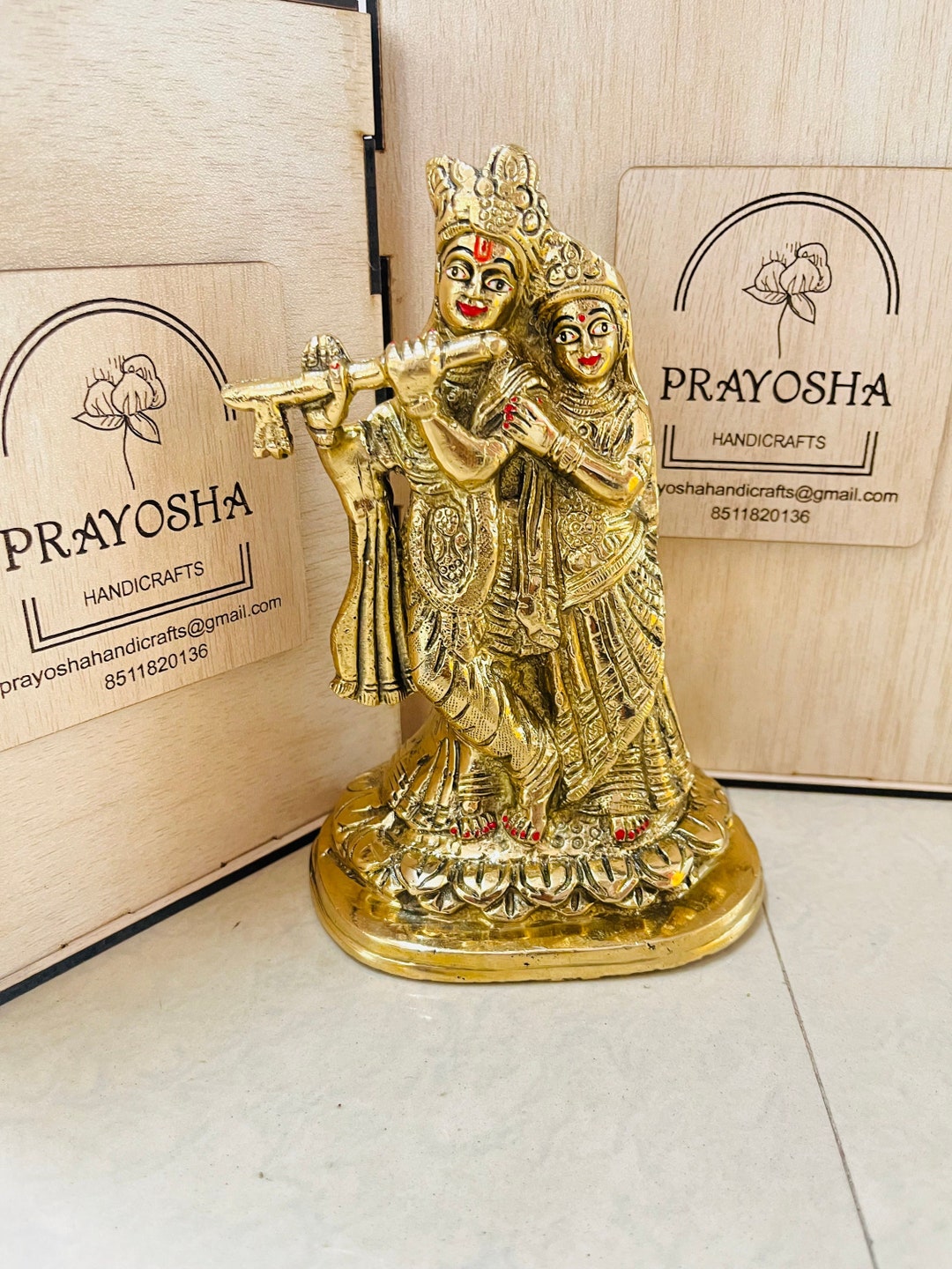 Lord Radha Krishna Couple Bhagwan Large Statue Sculpture Murti for Home ...