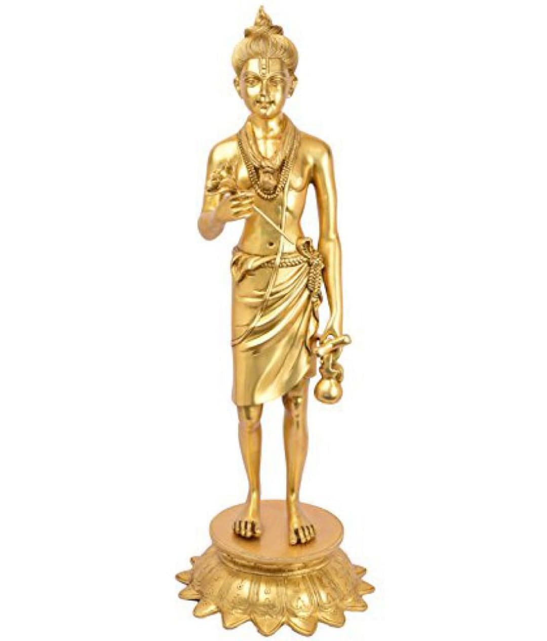 Neelkanth Varni in Golden Brass Idol for Home Temple Hindu Lord ...