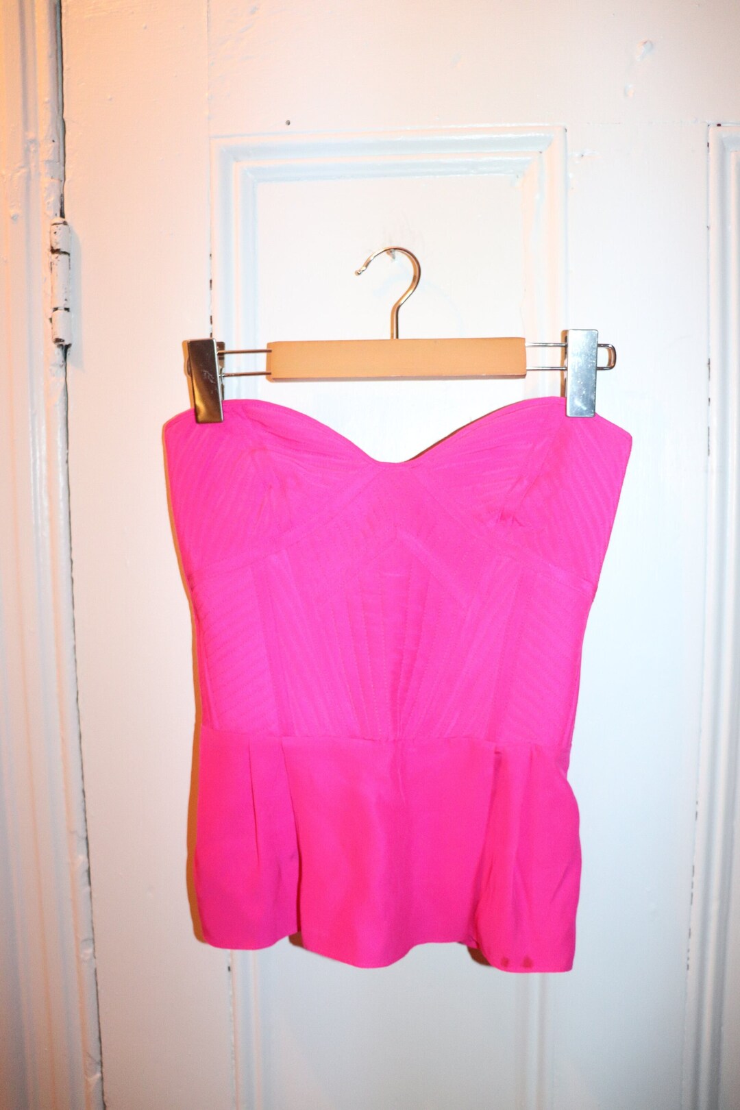Hot Pink Bustier Top - Etsy