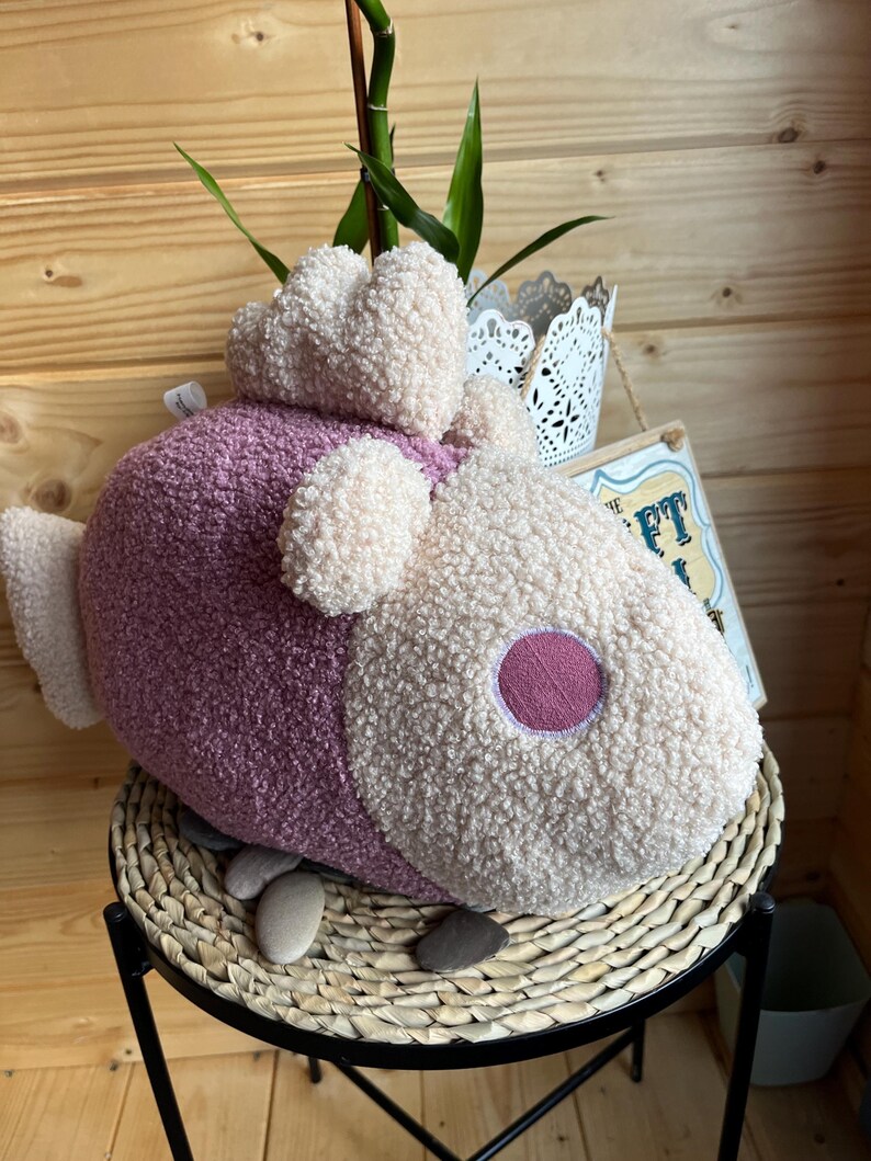 Teddy-fish Shaped Cushion, Sofa Decor, Gift for Anyone, Head Rest ...