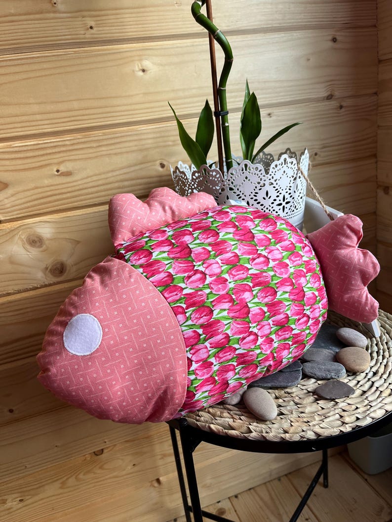 Fish Shaped Cushion, Sofa Decor, Gift for Anyone, Head Rest Pillow, Car ...