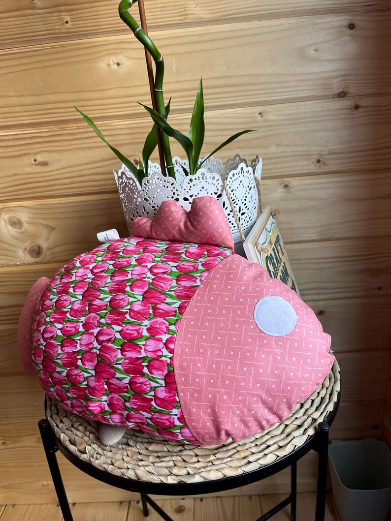 Fish Shaped Cushion, Sofa Decor, Gift for Anyone, Head Rest Pillow, Car ...