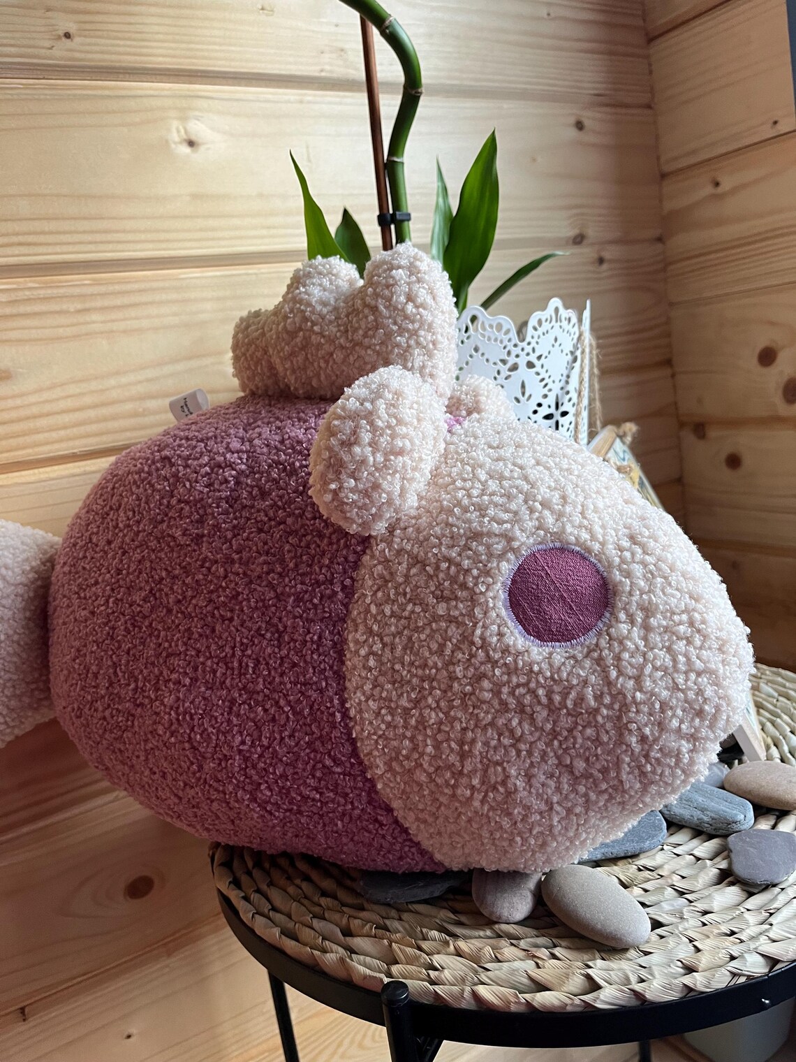 Teddy-fish Shaped Cushion, Sofa Decor, Gift for Anyone, Head Rest ...