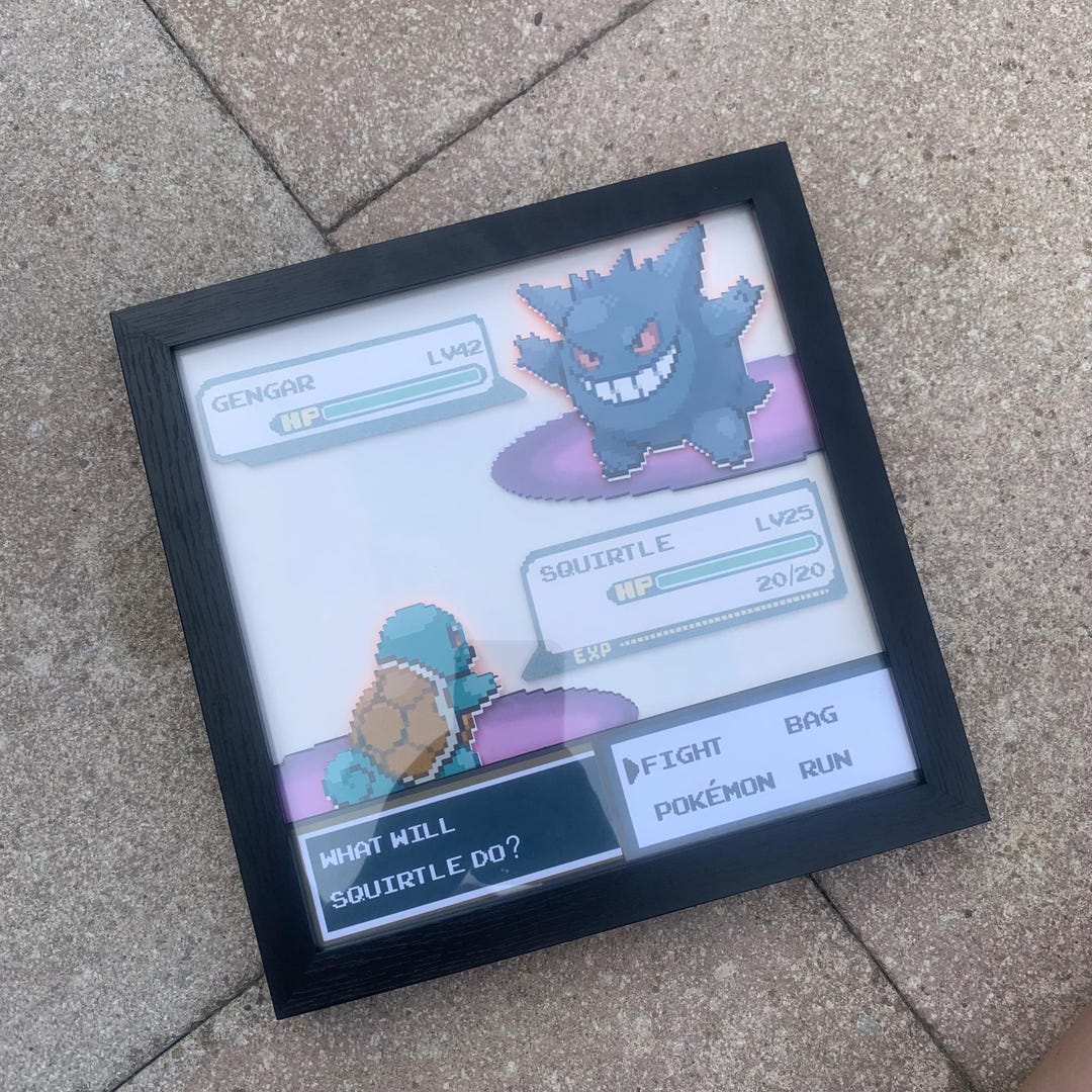 Pokémon Shadow Box Frames - Customer Orders - Etsy UK