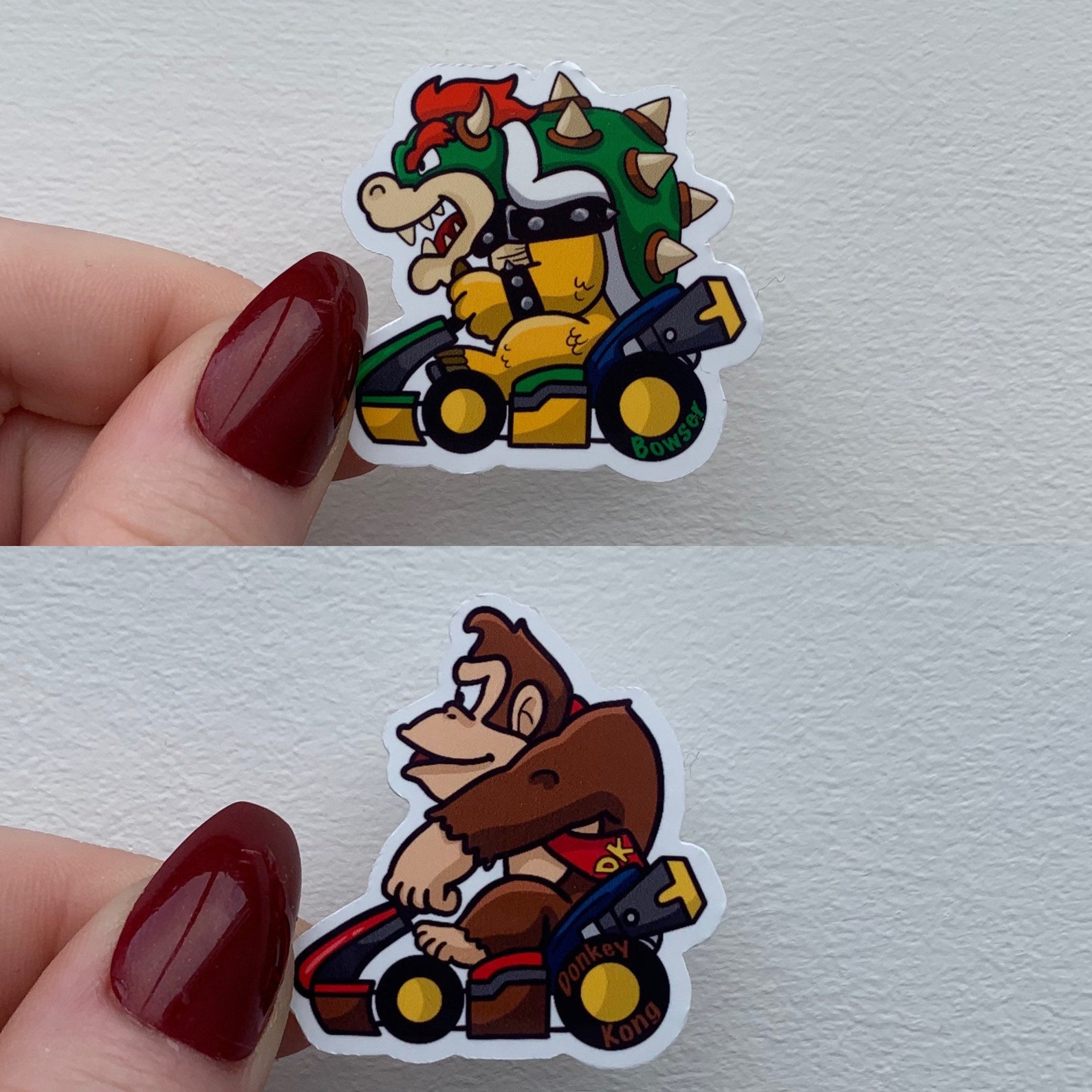 Mario kart character stickers | Etsy