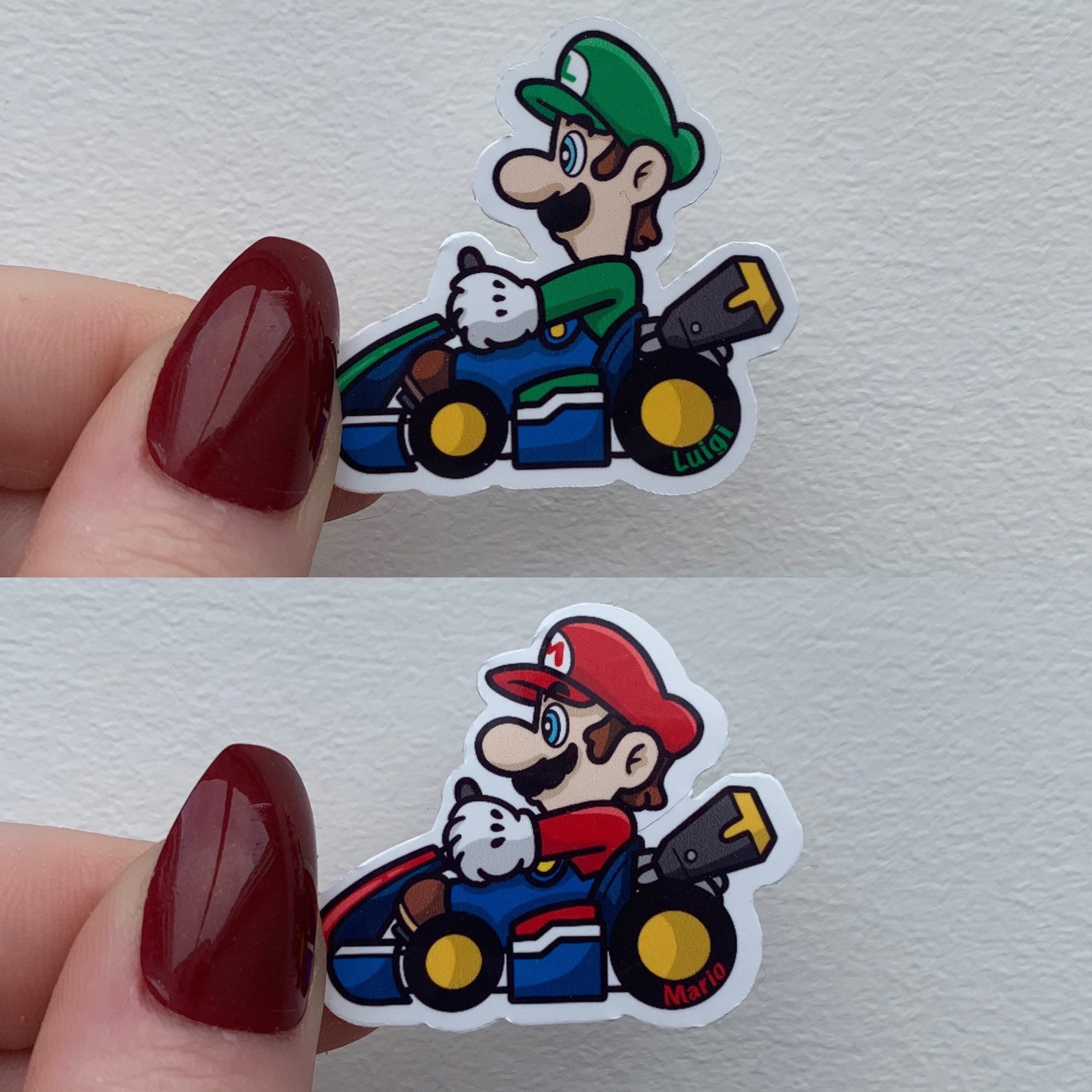 Mario kart character stickers | Etsy