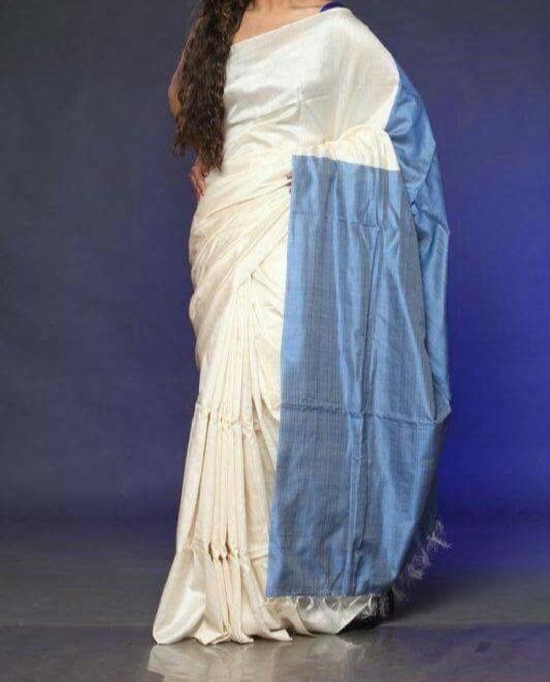Handloom Ghicha Saree With Silk Mark, Ghicha Handloom Sari With Running ...