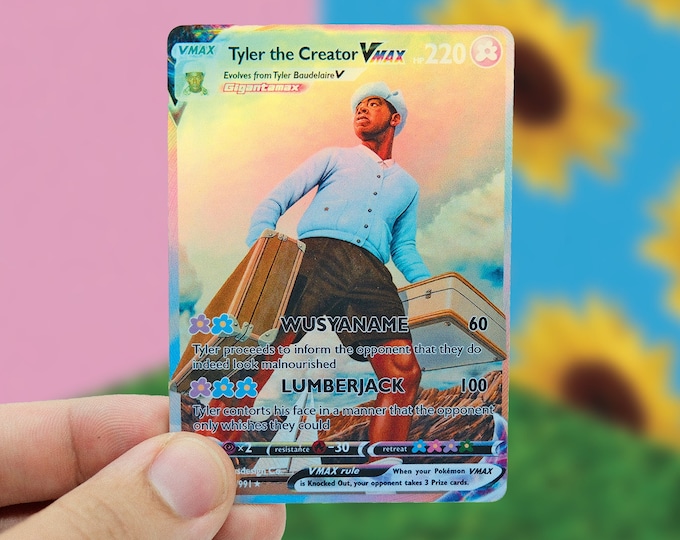 Tyler the Creator X Pokemon Card Tyler Baudelaire Custom Holographic ...