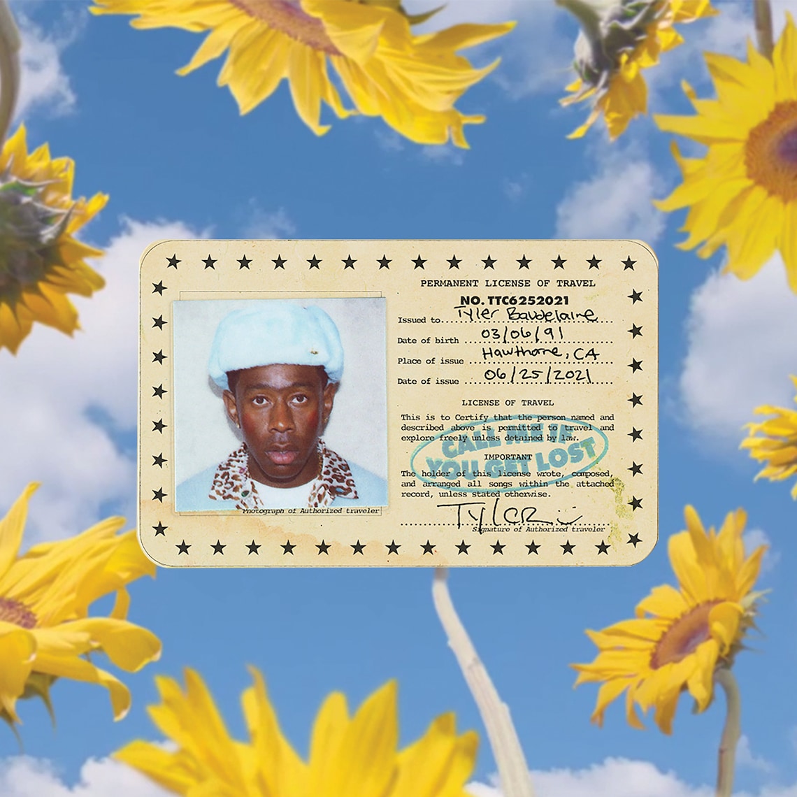 Tyler the Creator Call Me If You Get Lost Id Double Sided - Etsy UK