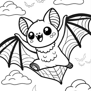 Halloween Coloring Print for Kids or Adults, Cowling Print, Coloring ...