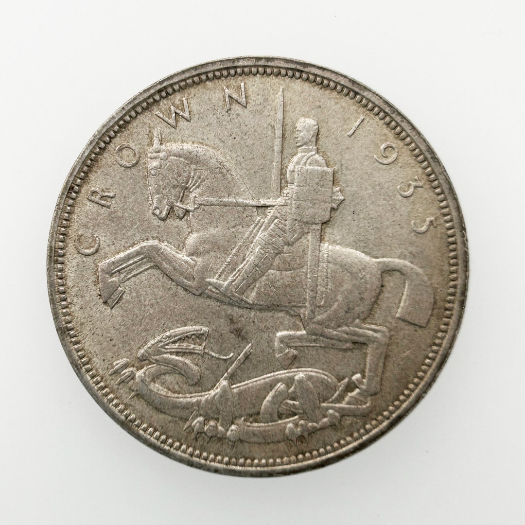UK GB Crown, 1935, George V, rocking Horse Legend Reverse Up. - Etsy