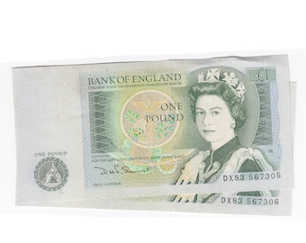 Bank of England One Pound Notes Choice of 7 - Etsy