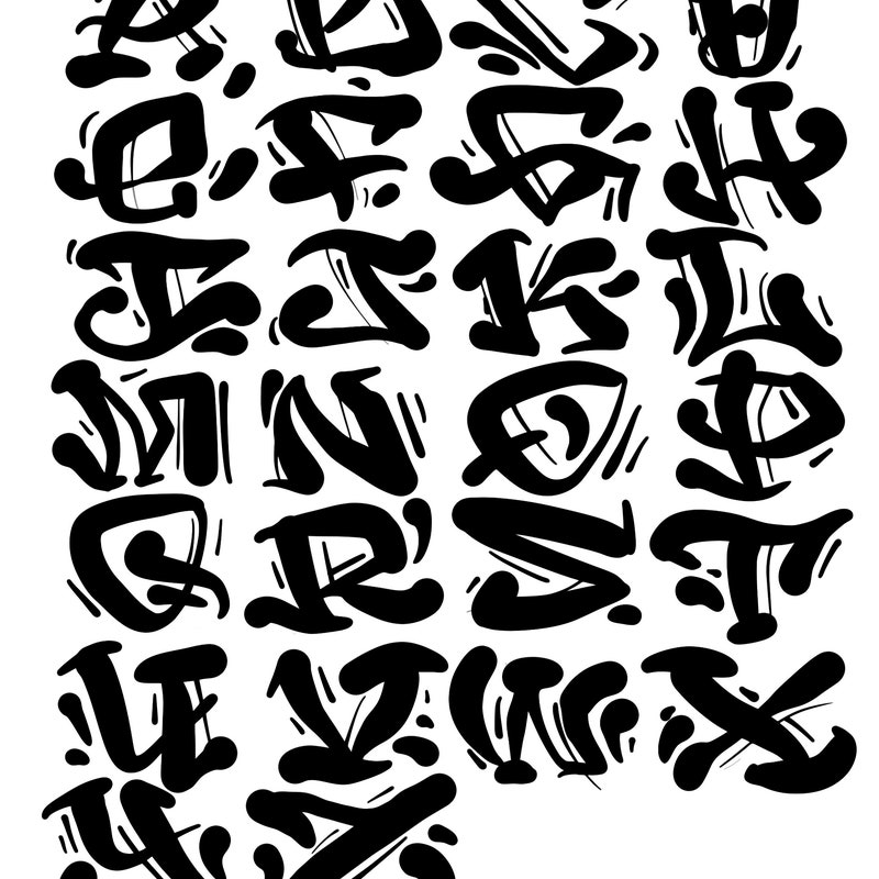 Graffiti Letters - Etsy