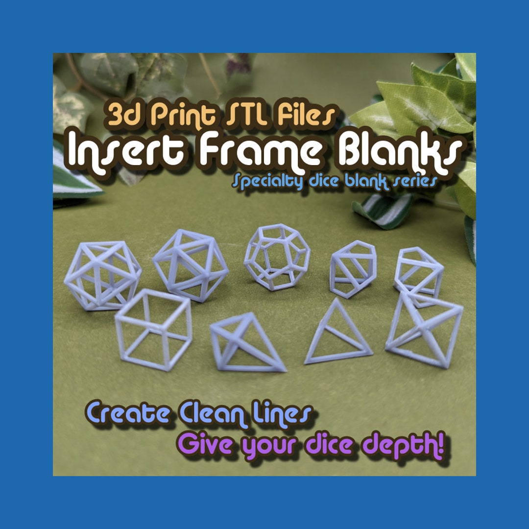 Digital Print File - Dice Frame Inserts - Create Clean Dice Line Edges ...