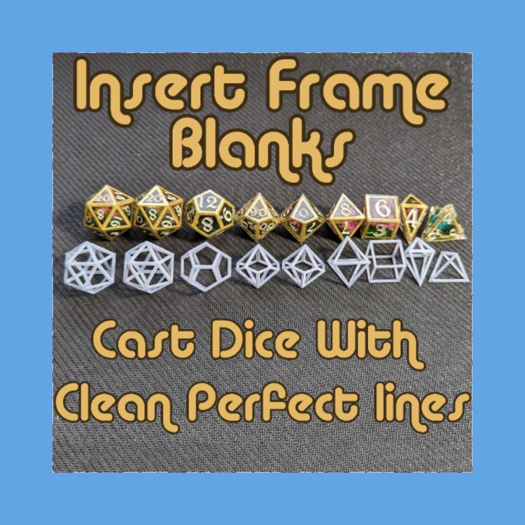 Dice Frame Inserts Create Clean Dice Line Edges for Terrarium Dice and ...