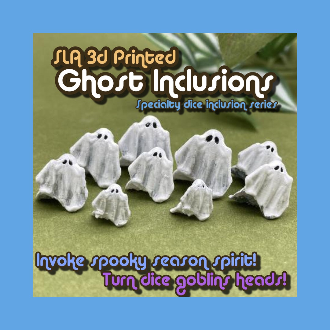 Paintable Ghost Dice Inclusions Sizes for Full Sets D20s and - Etsy Canada